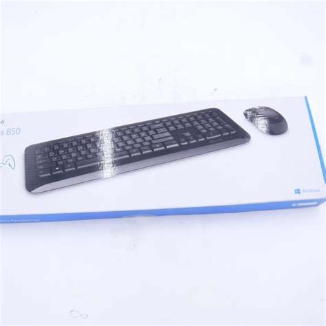 Microsoft Wireless 850 Desktop Keyboard With Mouse Black Dutch Goat
