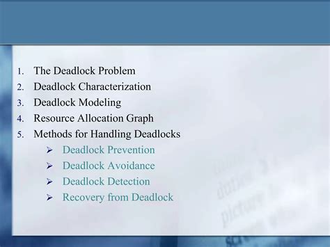 deadlocks in operating system pptx