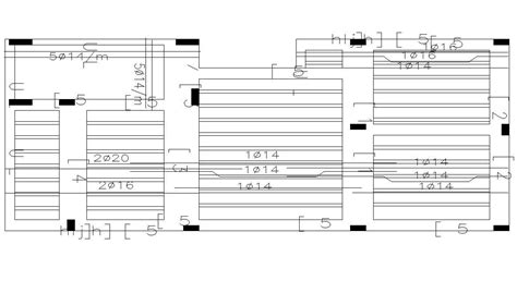 Structural Design Foundation Layout Autocad File