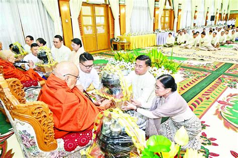 ၂ဝ၂၅ ခုနှစ်၊ ကာကွယ်ရေးဦးစီးချုပ်ရုံး ကြည်း၊ ရေ၊ လေ မိသားစုများ ဝါဆိုသင်္ကန်း ဆက်ကပ်လှူဒါန်းပွဲ