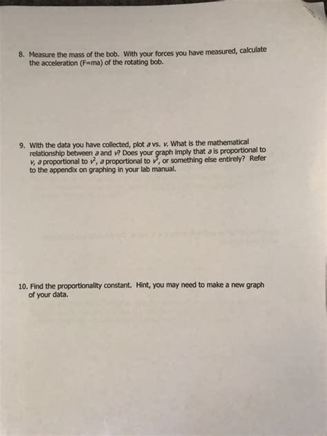 Solved Rotational Motion Name Lab Partner Lab Day Time Chegg Com