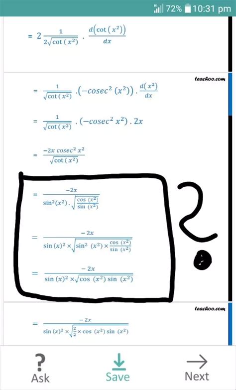 Ex 5 2 7 Differentiate 2 Root Cot X2 Chapter 5 Ncert Ex 5 2