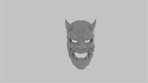 Oni Mask Traditional Japanese Demon Mask 3d Model Turbosquid 1974135