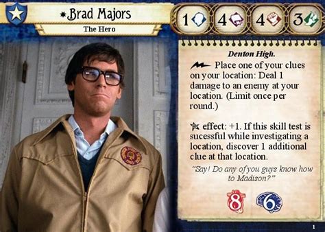 The Arkham Horror Picture Show 15 Brad Majors Rarkhamhorrorlcg