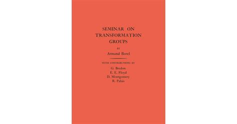 Seminar On Transformation Groups Princeton University Press