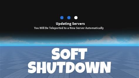 How To Make Soft Shutdown In Roblox Youtube