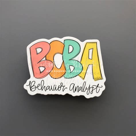 Doodles By Rebekah Bcba Behavior Analyst Sticker