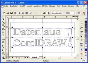Export Of Vector Data From CorelDRAW Import Into CAD Cutter Offset Calculation
