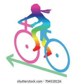 Symbols Male Female Sex Form Bicycle Stock Vector Royalty Free 704518126