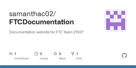 Github Samanthac02ftcdocumentation Documentation Website For Ftc
