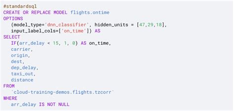BigQuery DataScience Examples