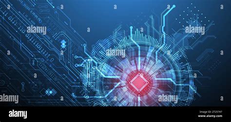 Abstract Background On Technological And Scientific Topics Cpu Concept