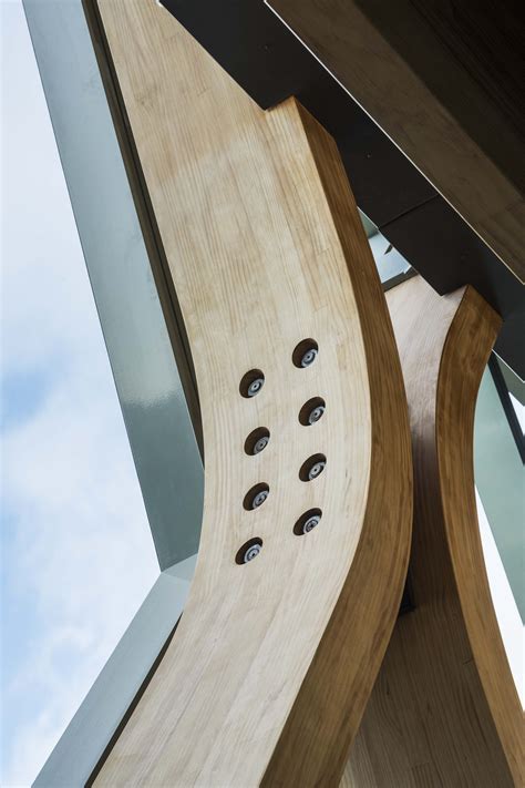 Gallery Of This Large Structural Frame Is Made From Laminated Wood 2
