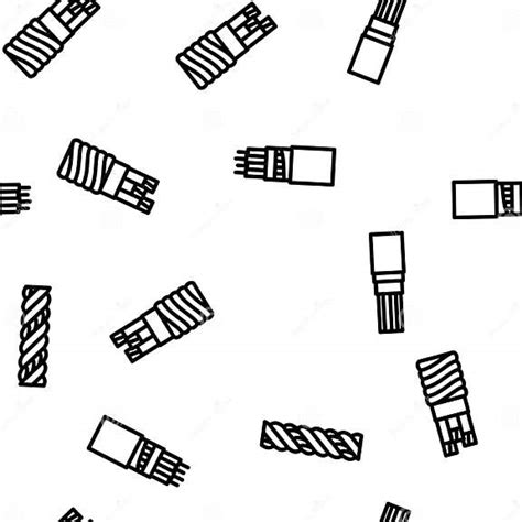 Wire Cable Cord Vector Seamless Pattern Stock Vector Illustration Of Data Insulation 272499755