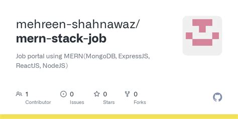 Github Mehreen Shahnawazmern Stack Job Job Portal Using Mernmongodb Expressjs Reactjs