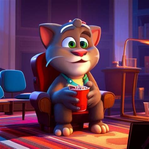 Talking Tom Watching A Movie Ai Generated Artwork Nightcafe Creator