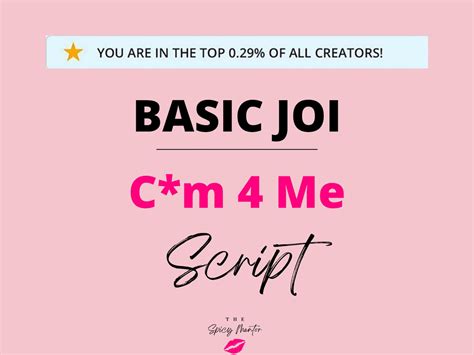 Vanilla Joi Script For Onlyfans And Adult Content Creators Boost Your Income With My Proven