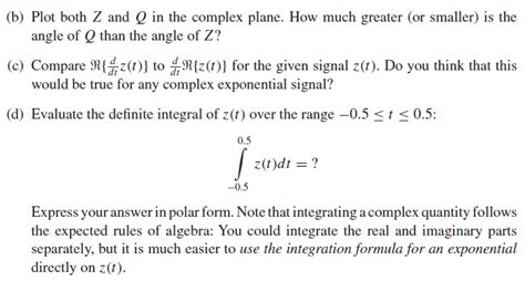 Solved P 225 Complex Exponentials Obey The Expected Rules