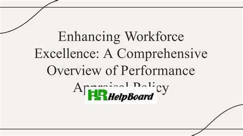 Performance Appraisal Policy Policy And Procedure Performance Appraisal Pptx