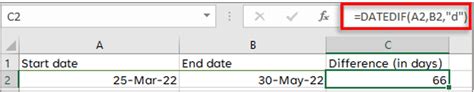 How To Calculate The Difference Between Two Dates In Excel