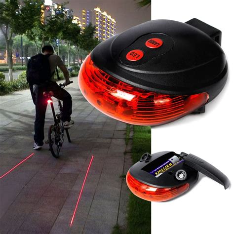 5 Led Rear Bike Safety Light Red
