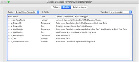 How To Customize Default Fields In Filemaker Pro 19