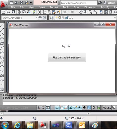 issue with model popup in autocad autodesk community