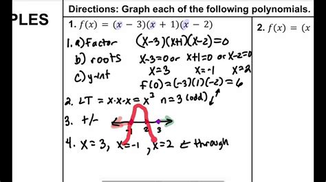 55 Day 2 Graphing Polynomials Precalculus Youtube