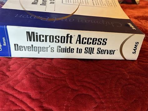 Microsoft Access Developers Guide To Sql Server My Book Station