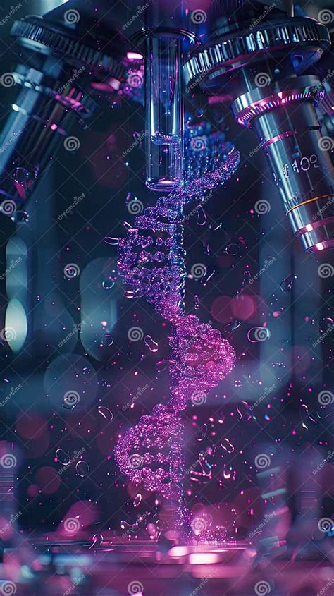 Dna Research In Biotechnology Lab Stock Illustration Illustration Of Sequence Genomic 326809692
