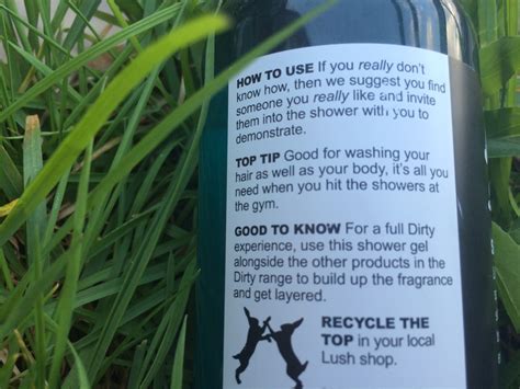 Beautykinguk: Dirty Springwash Shower Gel by Lush