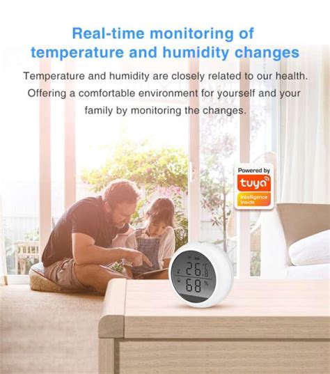 Promo Tuya Rechargeable Smart Temperature Humidity Sensor Suhu Lembap Wifi Diskon 23 Di Seller