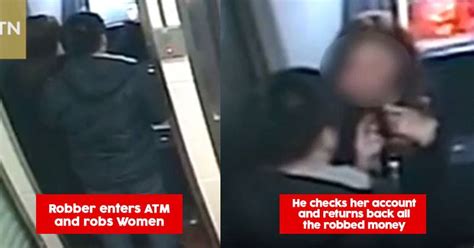 Man Robs Woman At ATM But Gives Her Money Back When He Sees Her Balance