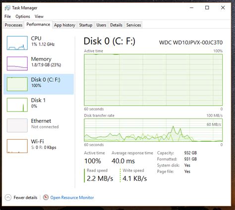 hard drive frequently at full disk use capacity windows 10 forums