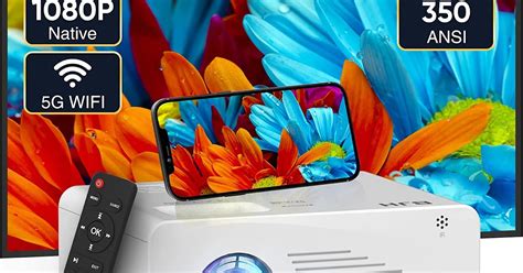 5G WiFi Bluetooth Projector