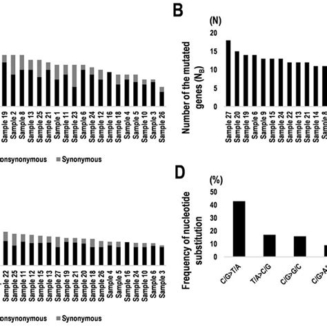 Summary Of Synonymous And Nonsynonymous Mutations And Nucleotide