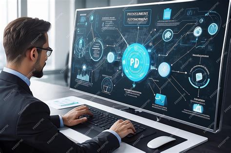 Premium Photo Business Process Management And Automation Concept With A Workflow Flowchart On