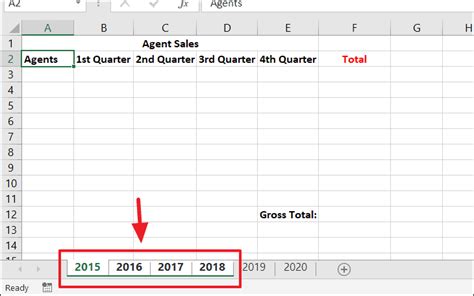 how to group worksheets in excel