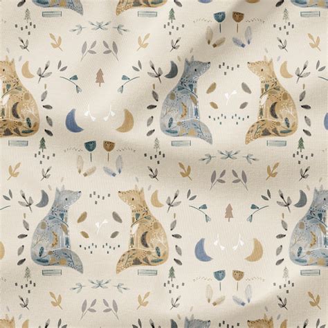 Corc The Fox White Birch Textiles