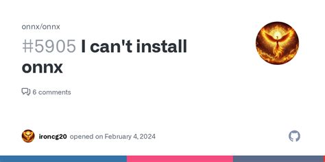 i can t install onnx · issue 5905 · onnx onnx · github