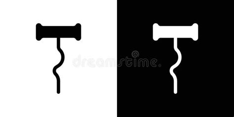 Corkscrew Icon Set Vector Illustration Stock Vector Illustration Of