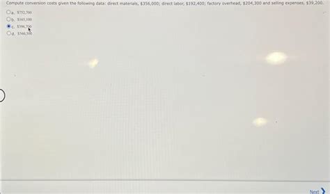 Solved Compute Conversion Costs Given The Following Data Chegg Com