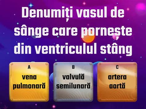 Sistemul Circulator Quiz