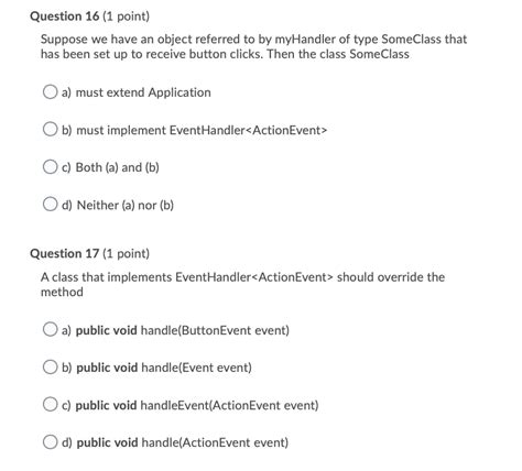 solved question 16 1 point suppose we have an object
