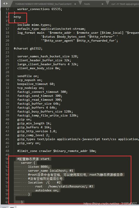 Nginx配置静态资源 Csdn博客