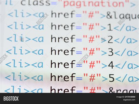 Real Html Code Image And Photo Free Trial Bigstock