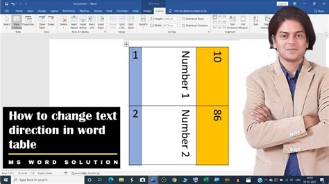 How To Change Text Direction In Word Table How Do I Write Vertically In Word YouTube