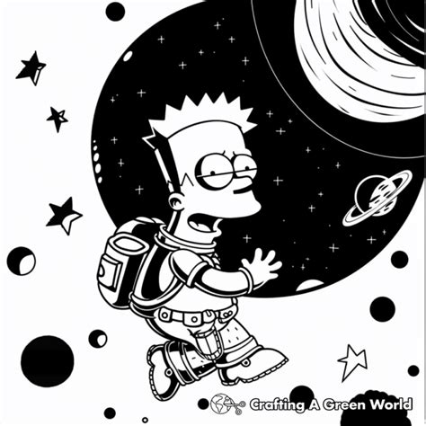 Trippy Bart Simpson Coloring Pages Free And Printable