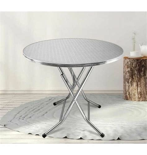 스틸 접이식 원형 테이블 원탁테이블 포장마차 스테인레스 식탁 578922 티몬