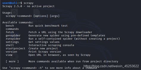 python scrapy库的安装与使用 pythonscrapy库安装linux csdn博客